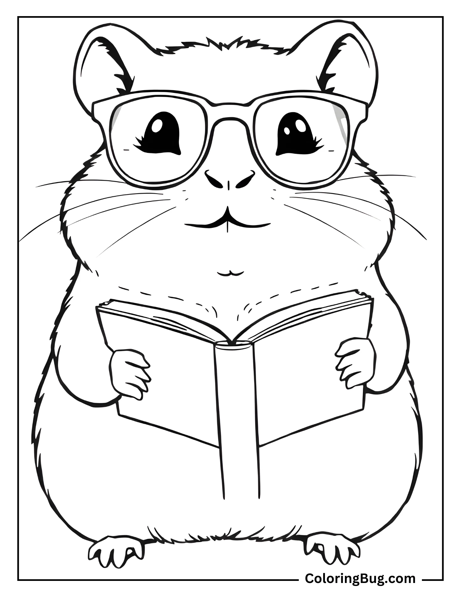 50 Hamster Coloring Pages (Free printable PDFs)
