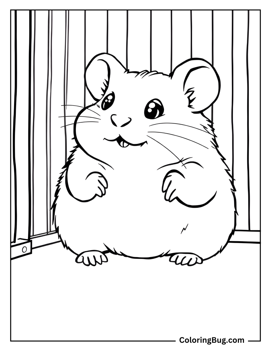 50 Hamster Coloring Pages (Free printable PDFs)