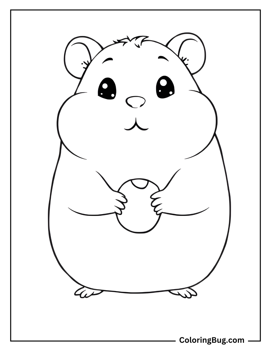 50 Hamster Coloring Pages (Free printable PDFs)