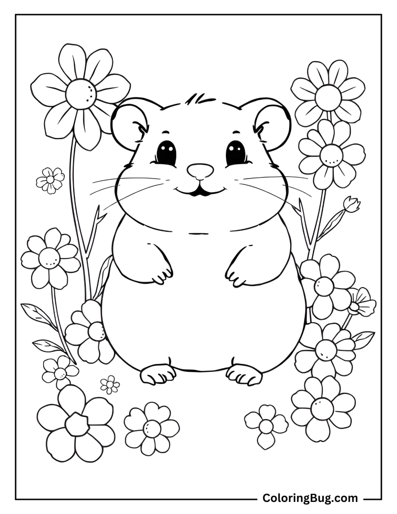 50 Hamster Coloring Pages (Free printable PDFs)