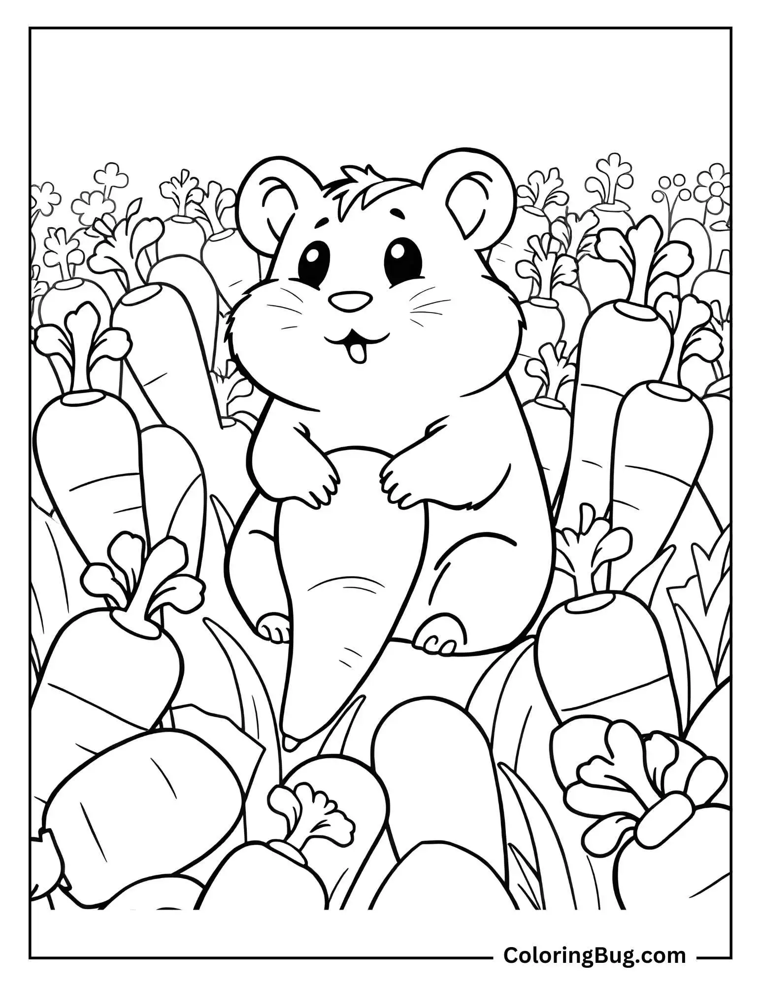 50 Hamster Coloring Pages (Free printable PDFs)