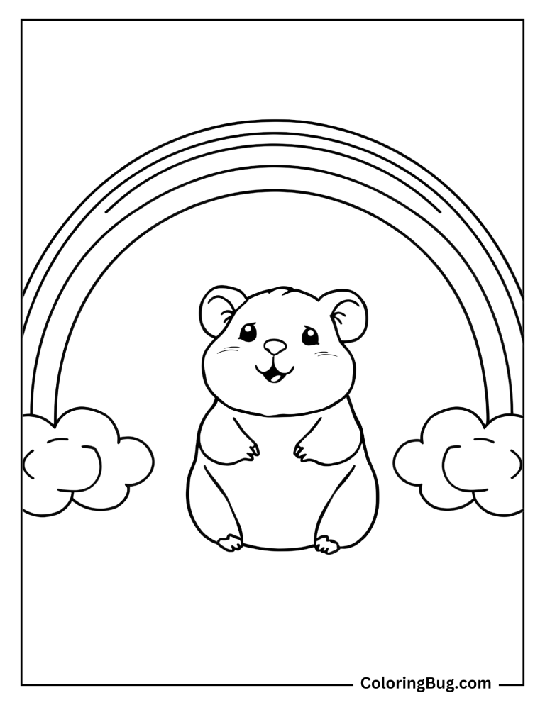 50 Hamster Coloring Pages (Free printable PDFs)