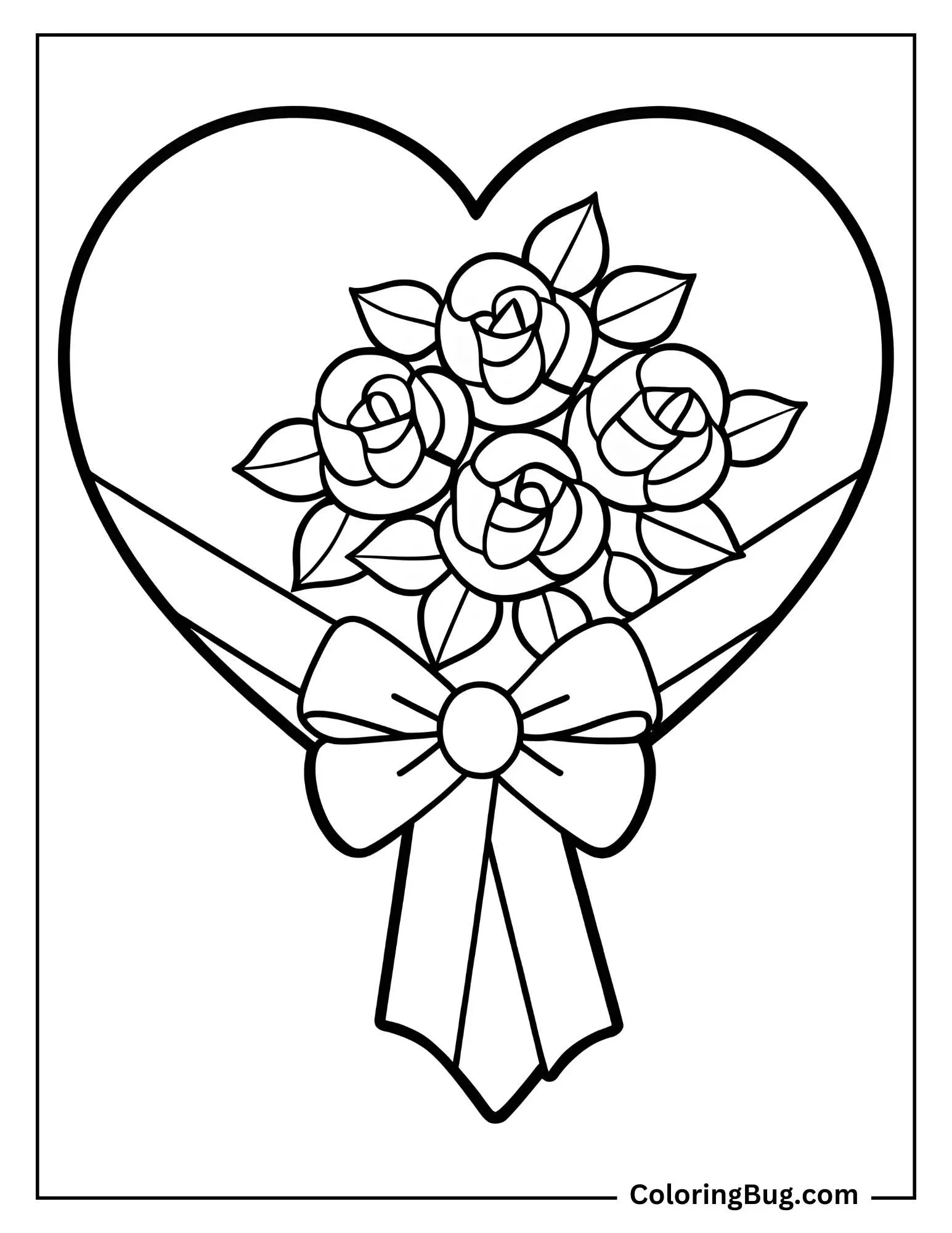 40+ Hearts and Flowers Coloring Pages (Free Printable PDFs)