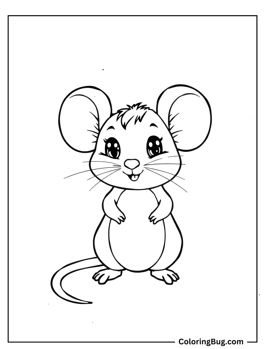 40 Mouse Coloring Pages (Free Printable PDFs)