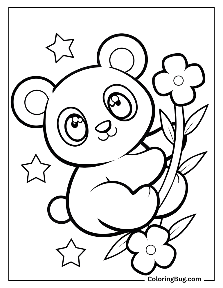 24 Panda Coloring Pages (Free Printable PDFs)