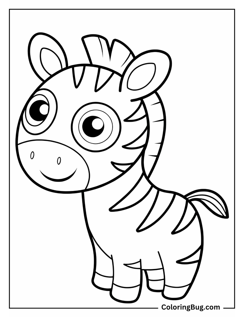 28 Zebra Coloring Pages (Free Printable PDFs)