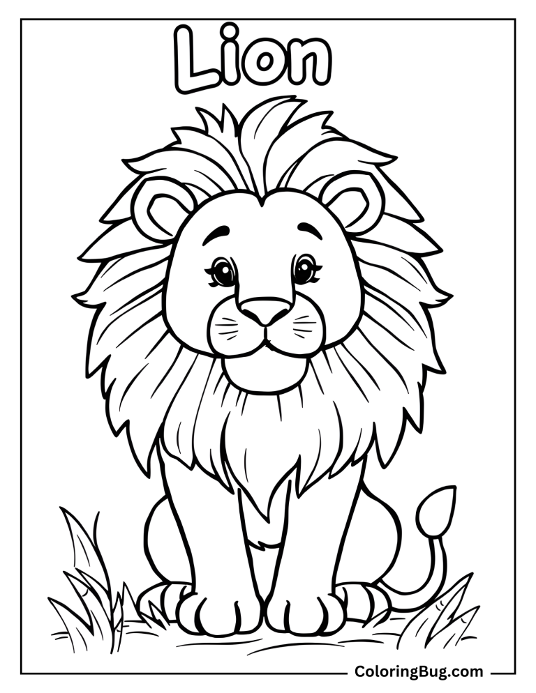 40 Lion Coloring Pages (Free Printable PDFs)