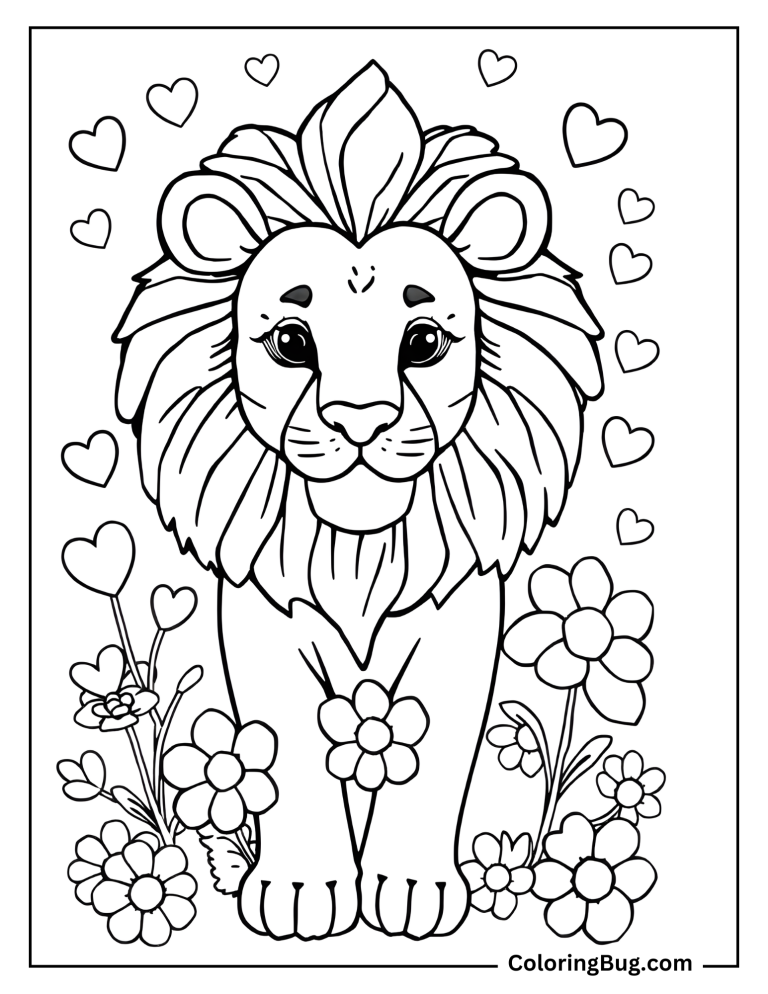 40 Lion Coloring Pages (Free Printable PDFs)