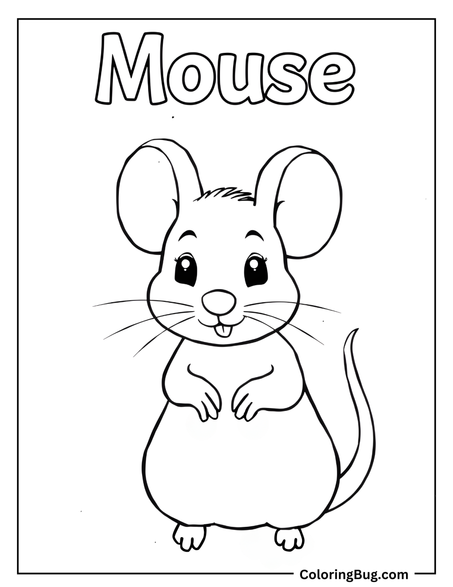 40 Mouse Coloring Pages (Free Printable PDFs)