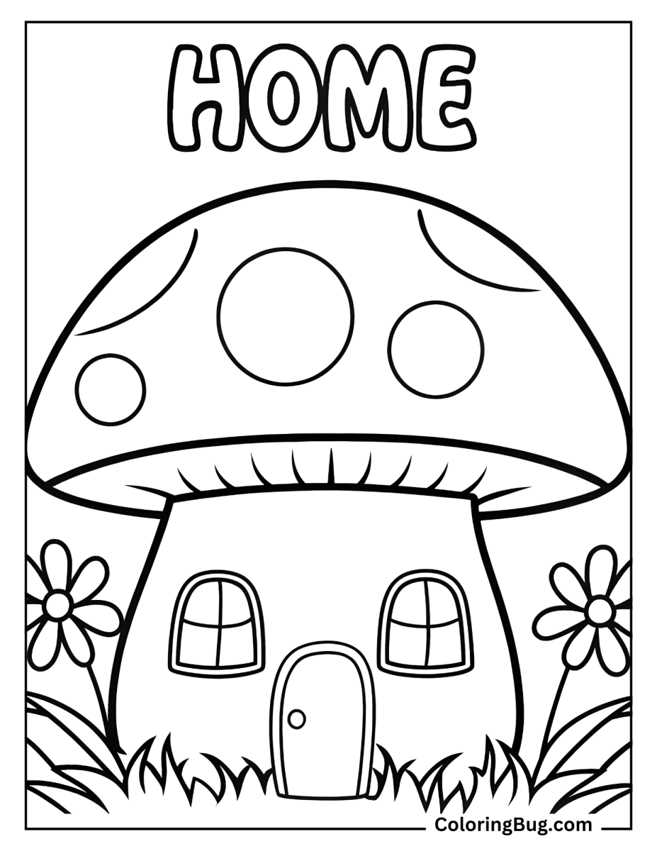 50 Mushrooms Coloring Pages (Free Printable PDFs)