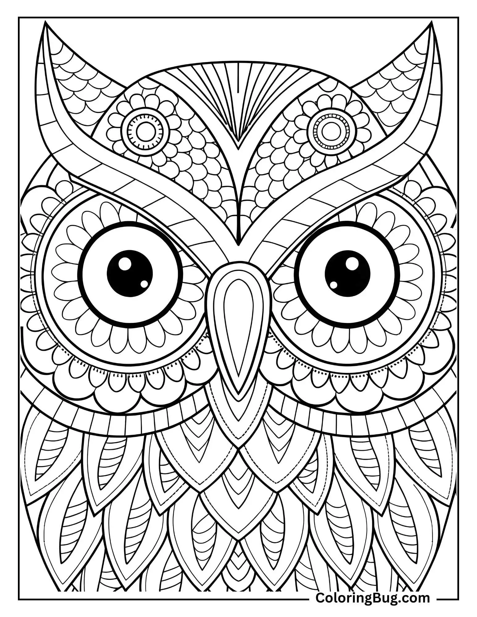 50 Owl Coloring Pages (Free printable PDFs)