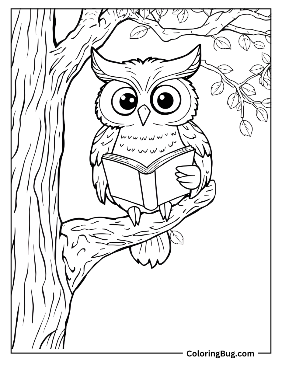 60+ Owl Coloring Pages (Free printable PDFs)