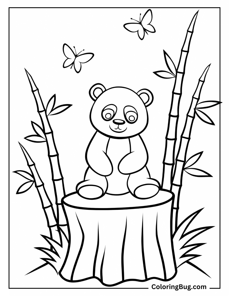 24 Panda Coloring Pages (Free Printable PDFs)
