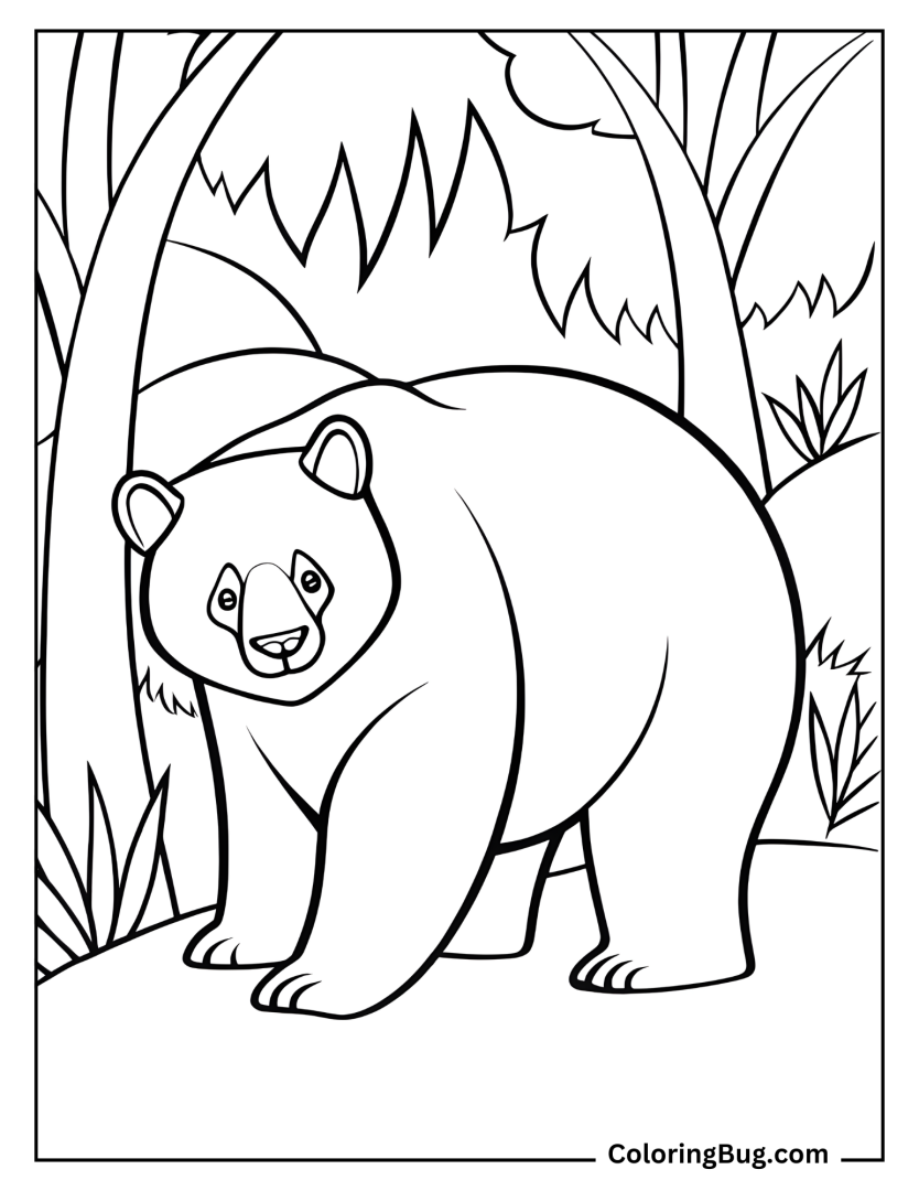 24 Panda Coloring Pages (Free Printable PDFs)