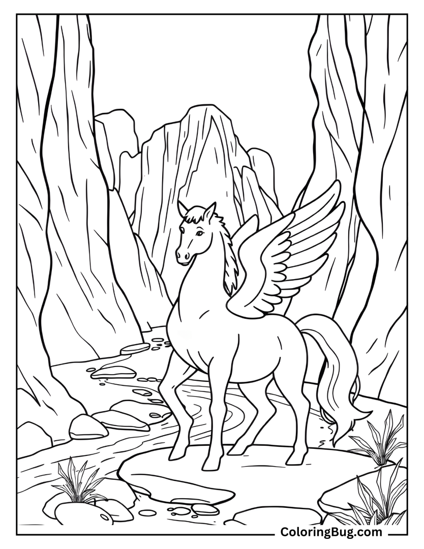 50+ Pegasus Coloring Pages (Free Printable PDFs)