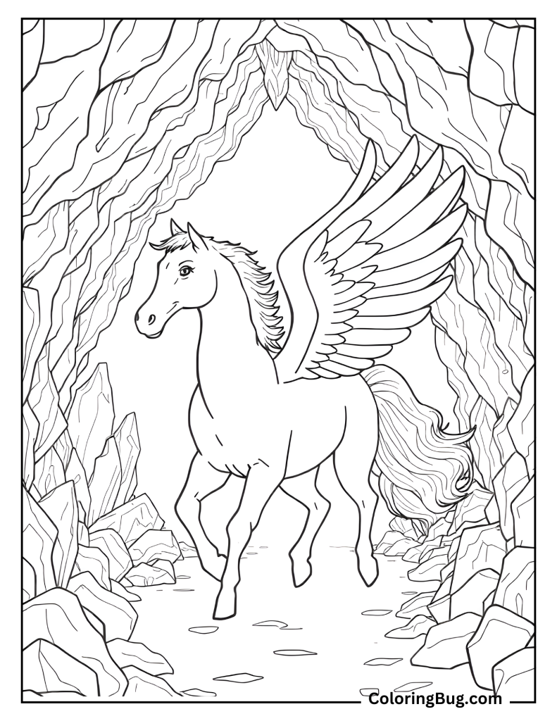 50+ Pegasus Coloring Pages (Free Printable PDFs)