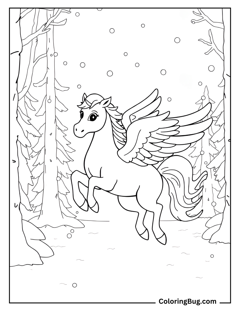 50+ Pegasus Coloring Pages (Free Printable PDFs)