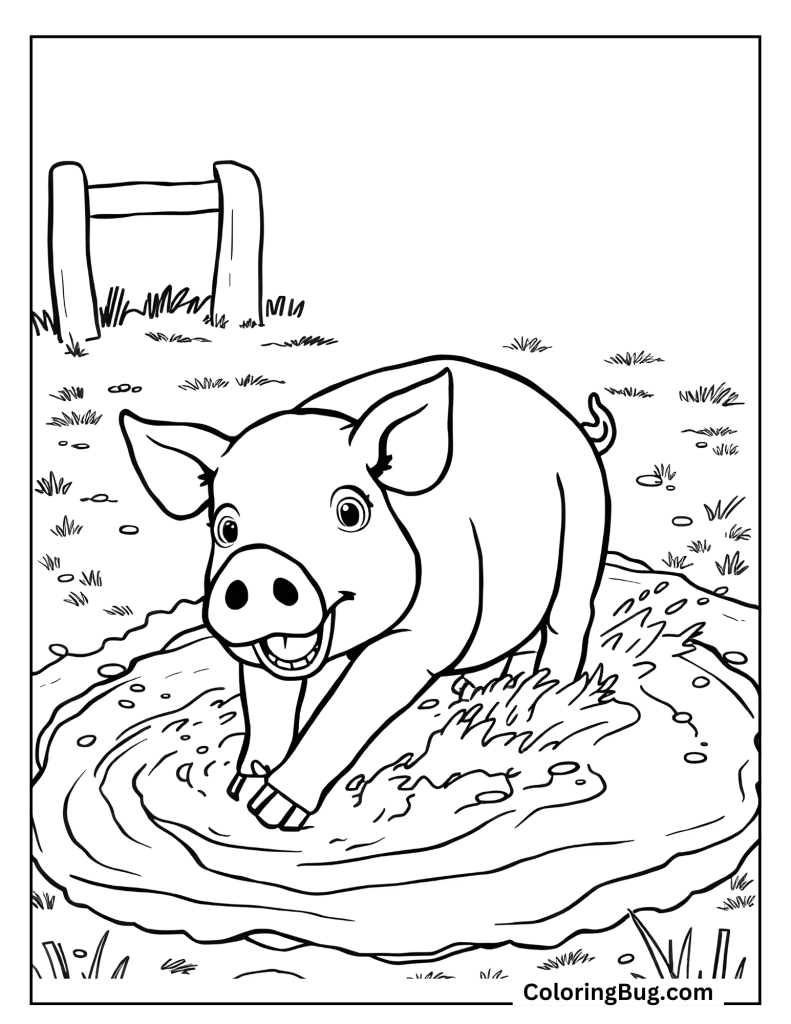 44 Pig Coloring Pages (Free Printable PDFs)