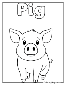 44 Pig Coloring Pages (Free Printable PDFs)