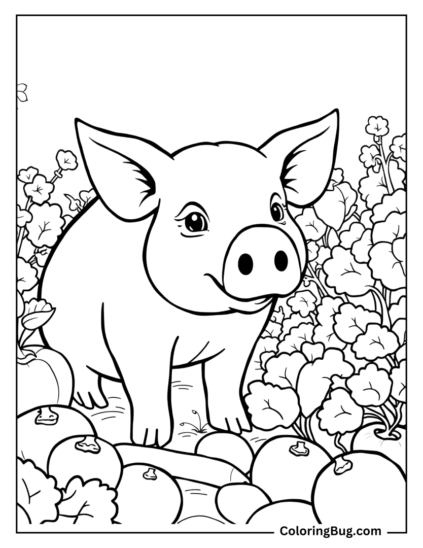 44 Pig Coloring Pages (Free Printable PDFs)