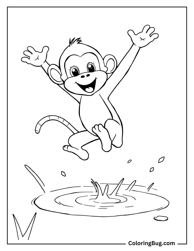 50 Monkey Coloring Pages (Free Printable PDFs)