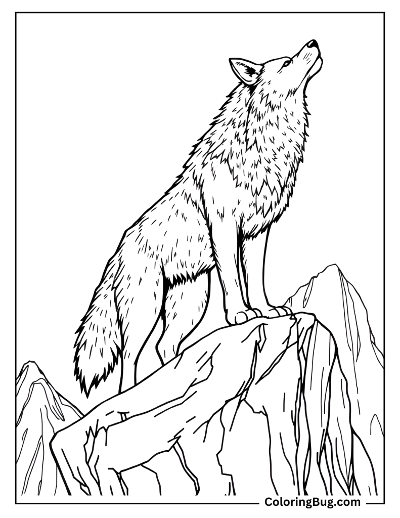 50 Wolf Coloring Pages (Free Printable PDFs)