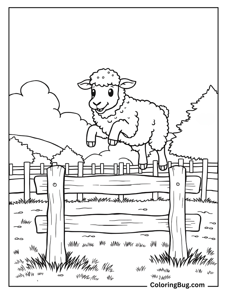 44 Sheep Coloring Pages (Free Printable PDFs)