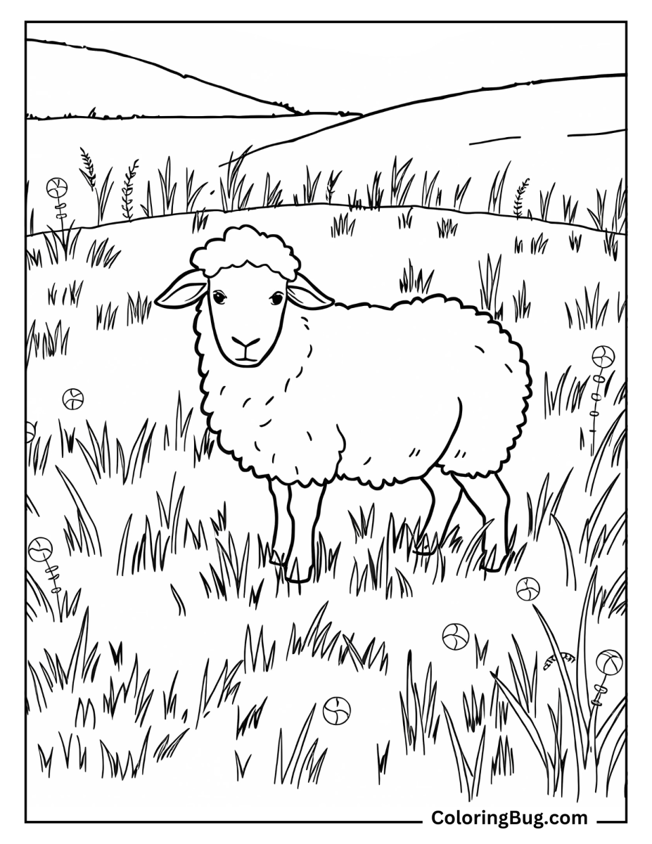 44 Sheep Coloring Pages (Free Printable PDFs)