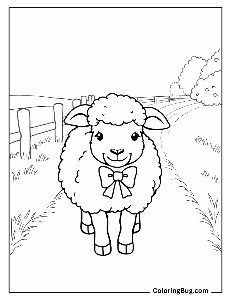 44 Sheep Coloring Pages (Free Printable PDFs)