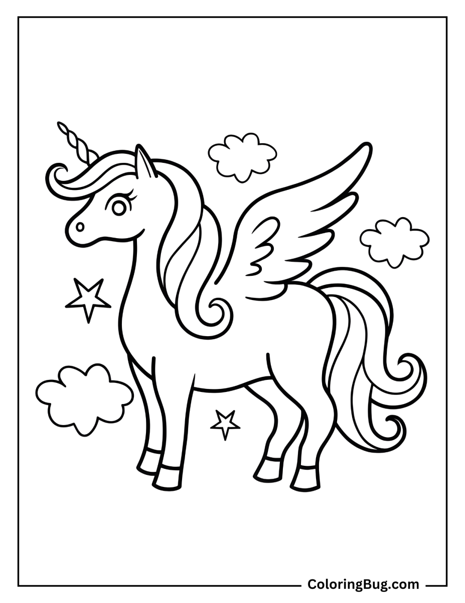 50 Alicorn Coloring pages (Free printable PDFs)
