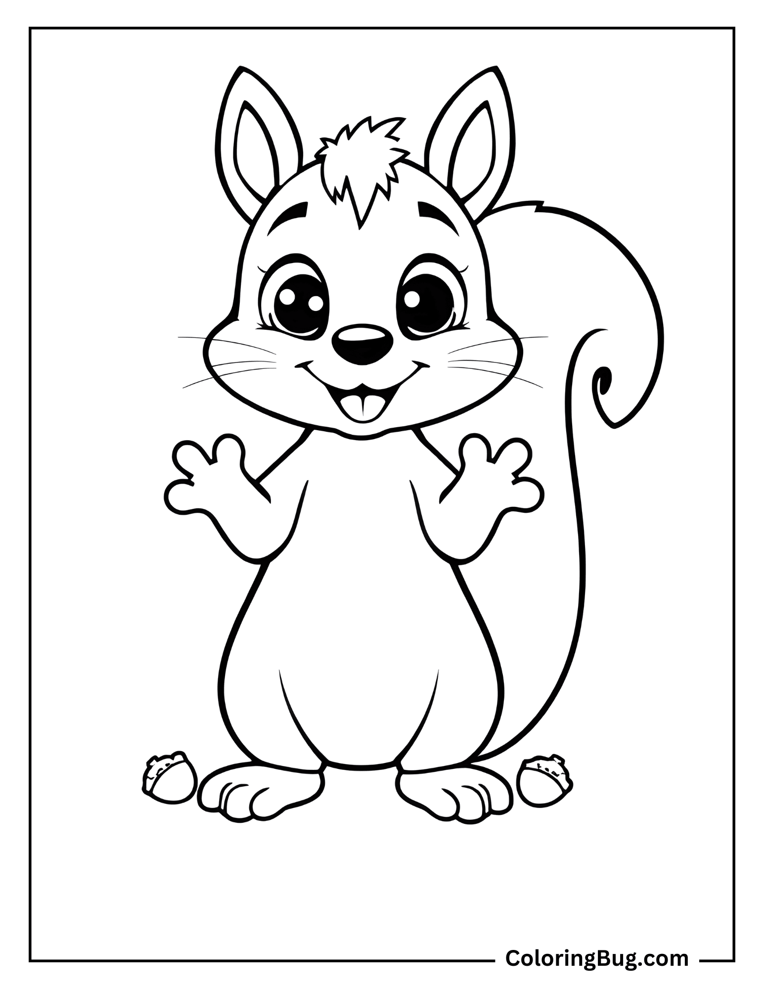 50 Squirrel Coloring Pages (Free Printable PDFs)