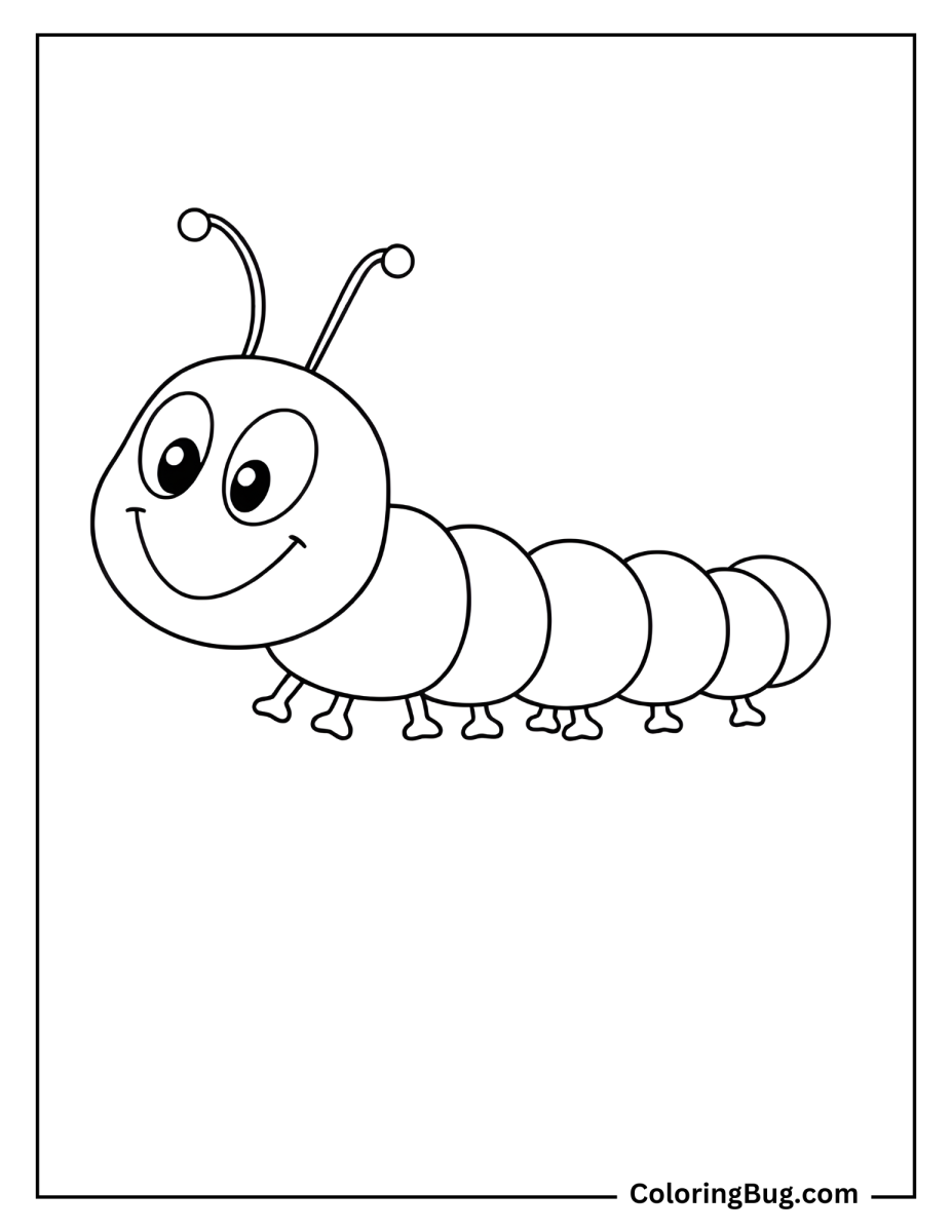 40+ Caterpillar Coloring pages (Free printable PDFs)