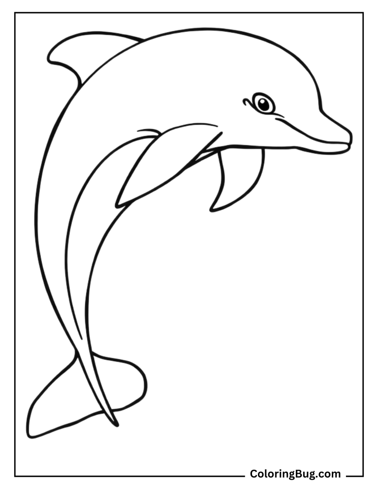 50 Dolphin Coloring Pages (Free Printable PDFs)