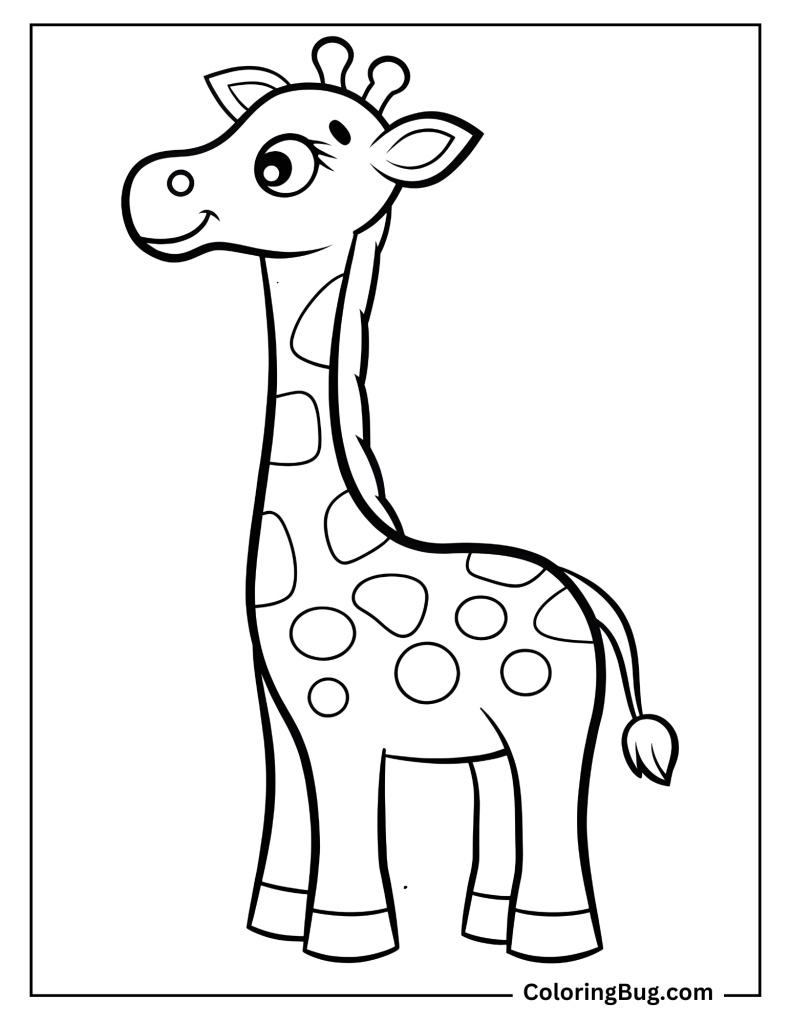42 Giraffe Coloring Pages (Free Printable PDFs)