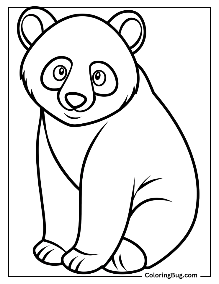 24 Panda Coloring Pages (Free Printable PDFs)