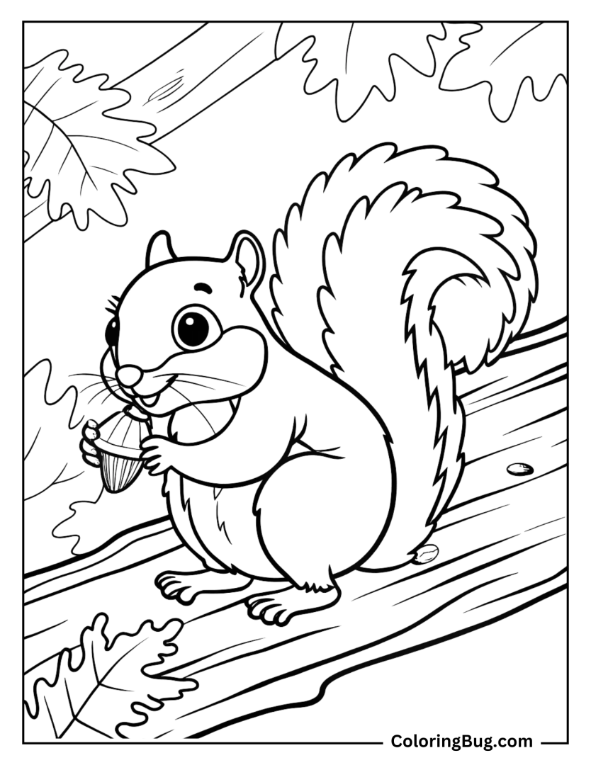 50 Squirrel Coloring Pages (Free Printable PDFs)
