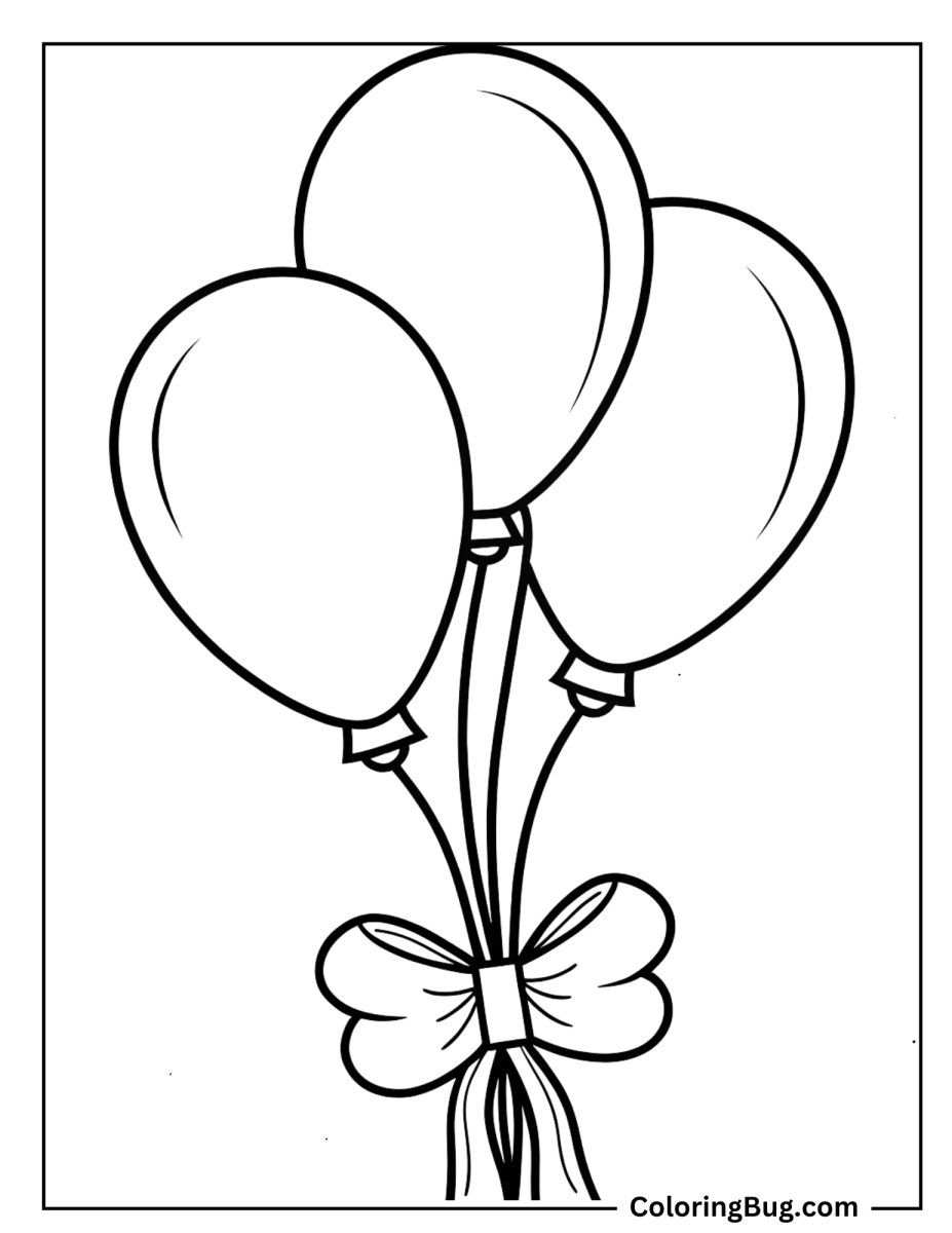 40 Balloons Coloring Pages (Free Printable PDFs)