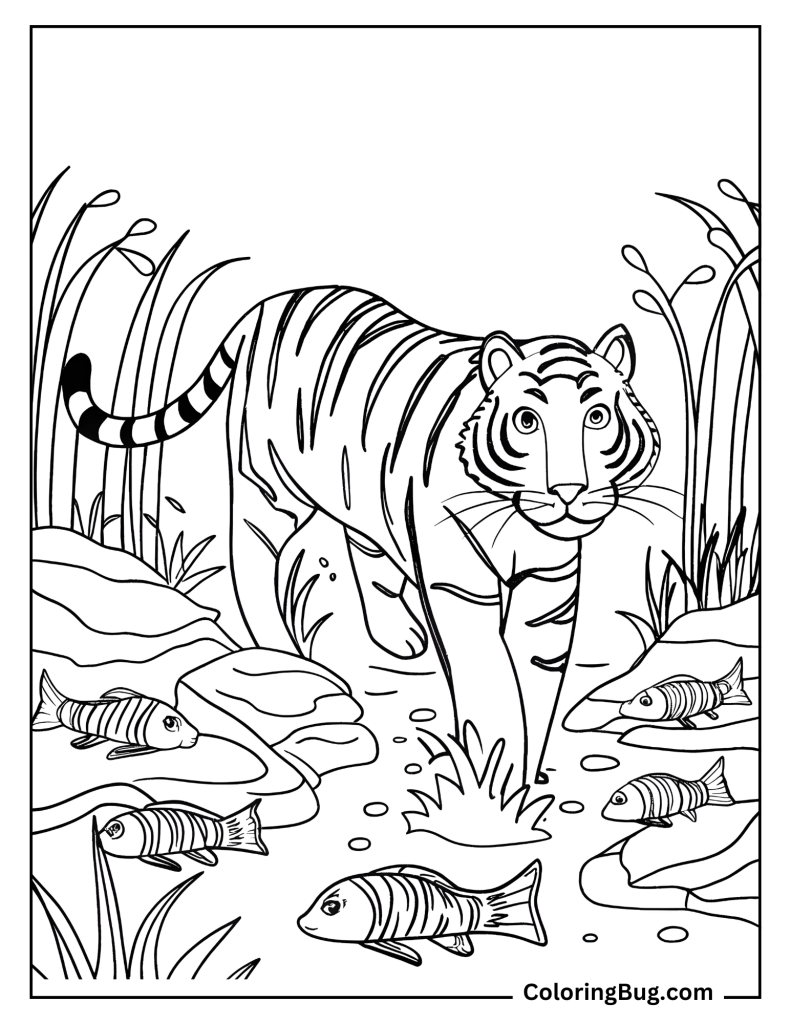 50 Tiger Coloring Pages (Free Printable PDFs)