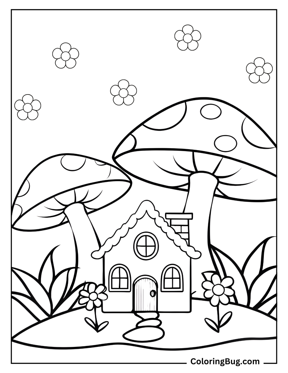 50 Mushrooms Coloring Pages (Free Printable PDFs)