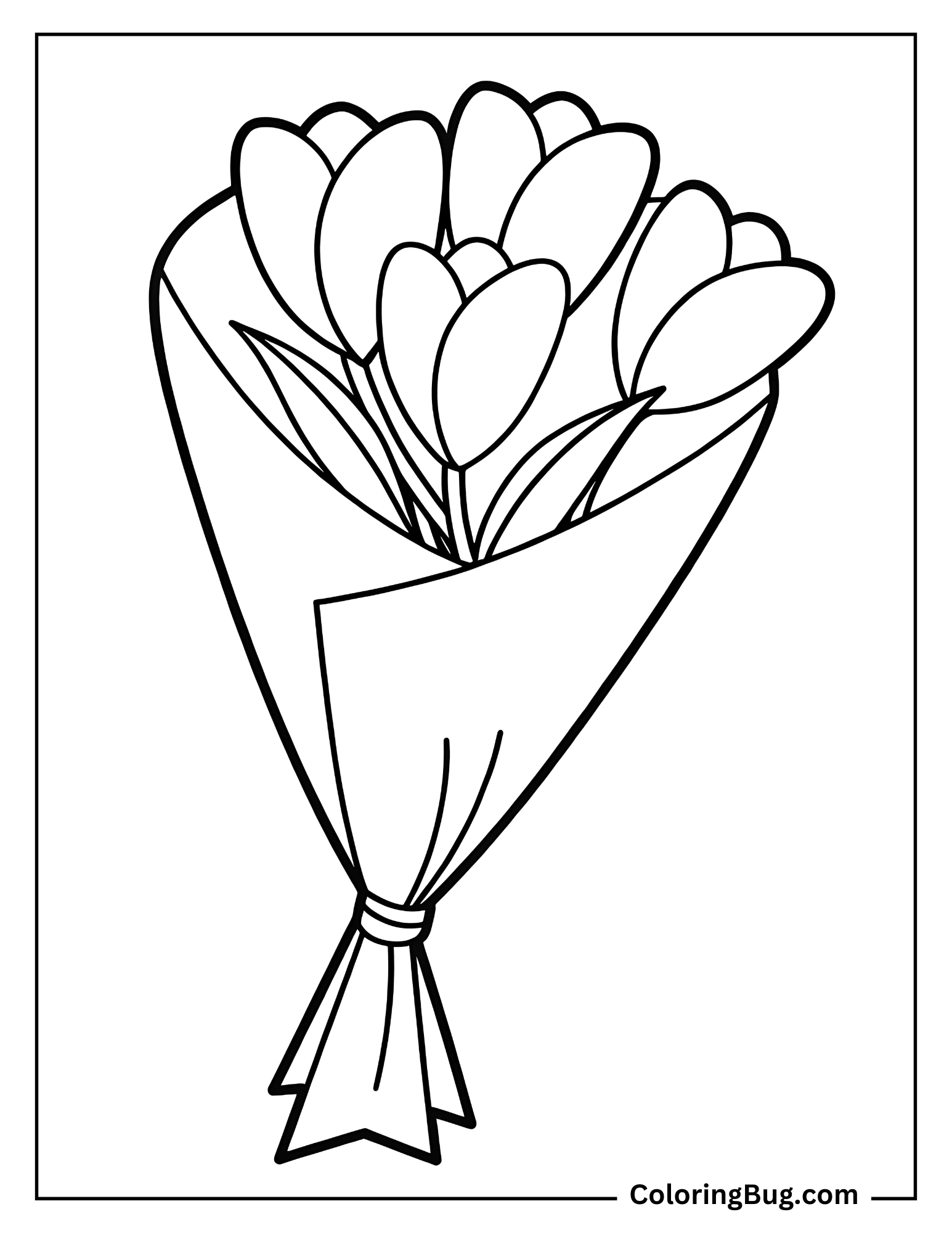 30 Tulip Coloring Pages (Free Printable PDFs)