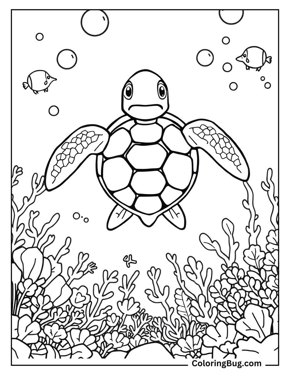 52 Turtle Coloring Pages (Free Printable PDFs)