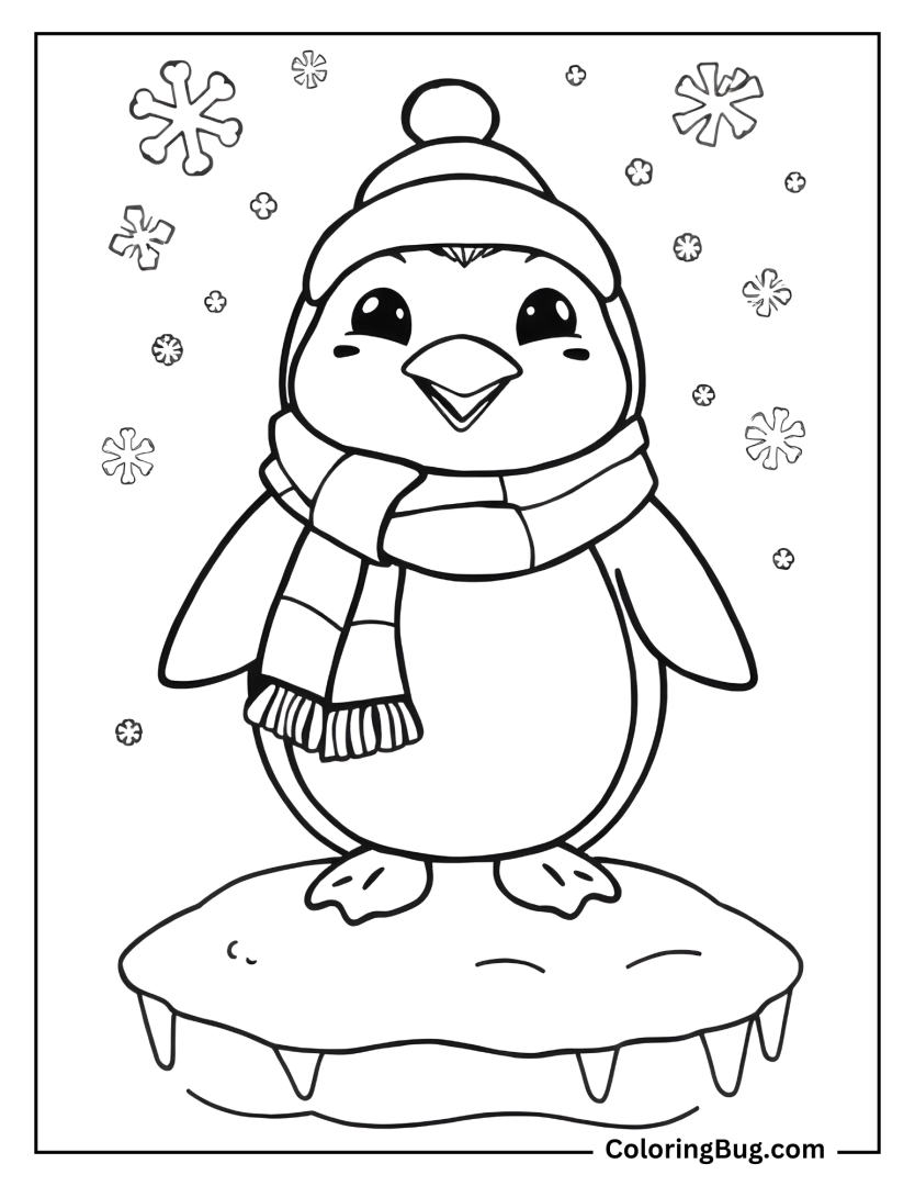 50+ Penguin Coloring Pages (Free Printable PDFs)
