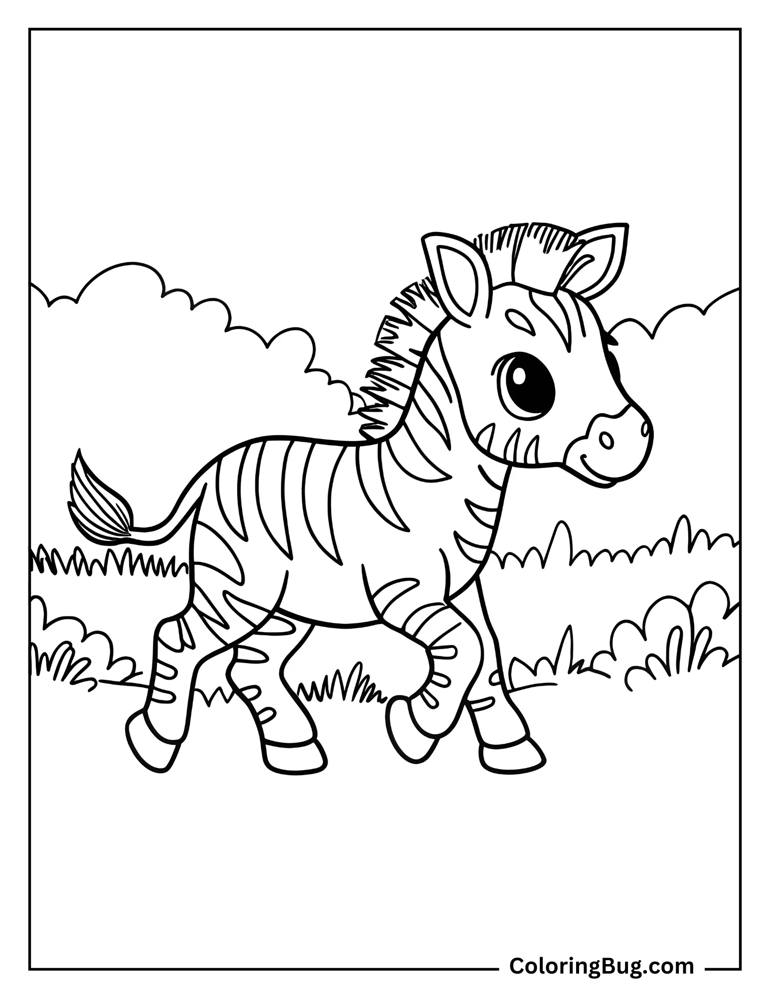 28 Zebra Coloring Pages (Free Printable PDFs)