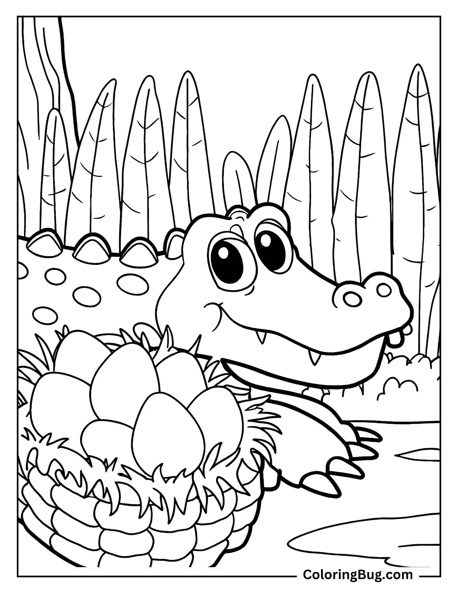 40 Crocodile & Alligator Coloring Pages (Free Printable PDFs)