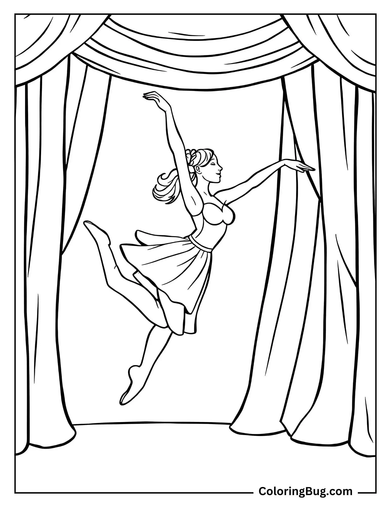 30 Ballet & Ballerina Coloring Pages (Free Printable PDFs)