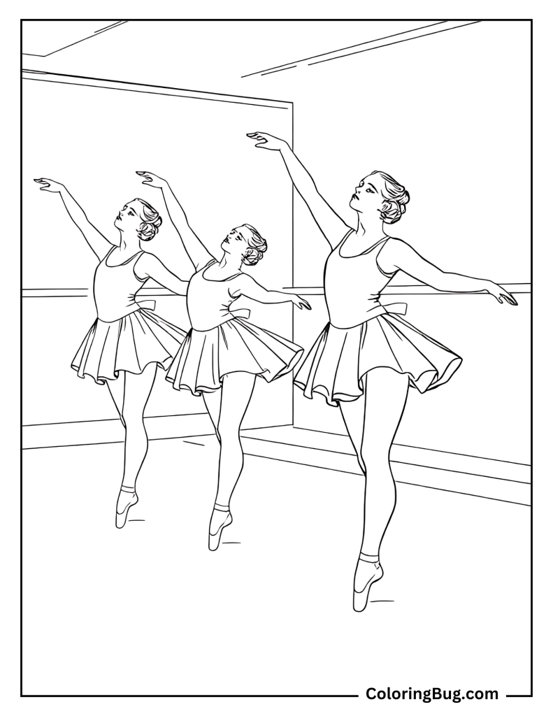 30 Ballet & Ballerina Coloring Pages (Free Printable PDFs)