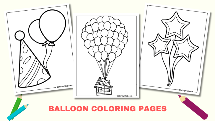 40 Balloons Coloring Pages (Free Printable PDFs)