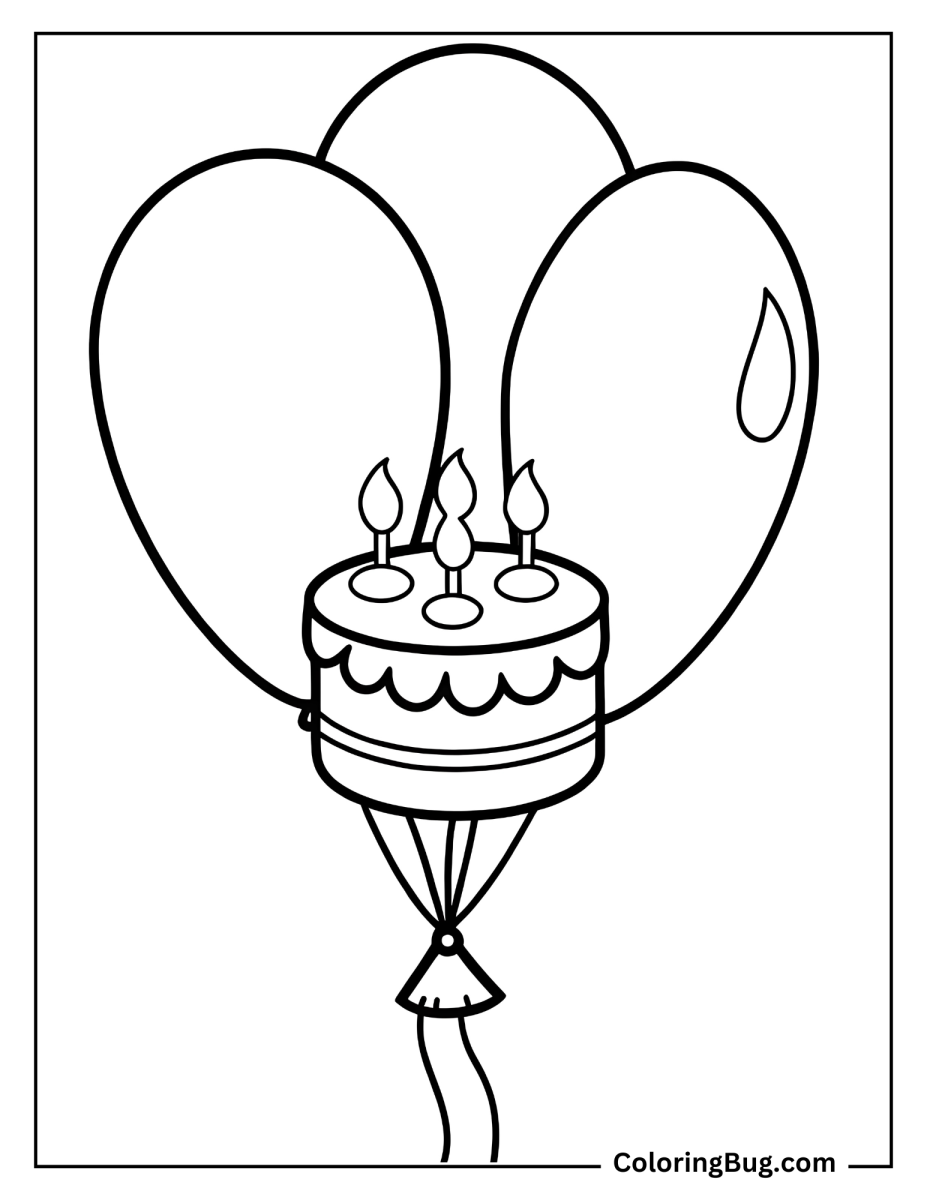 40 Balloons Coloring Pages (Free Printable PDFs)