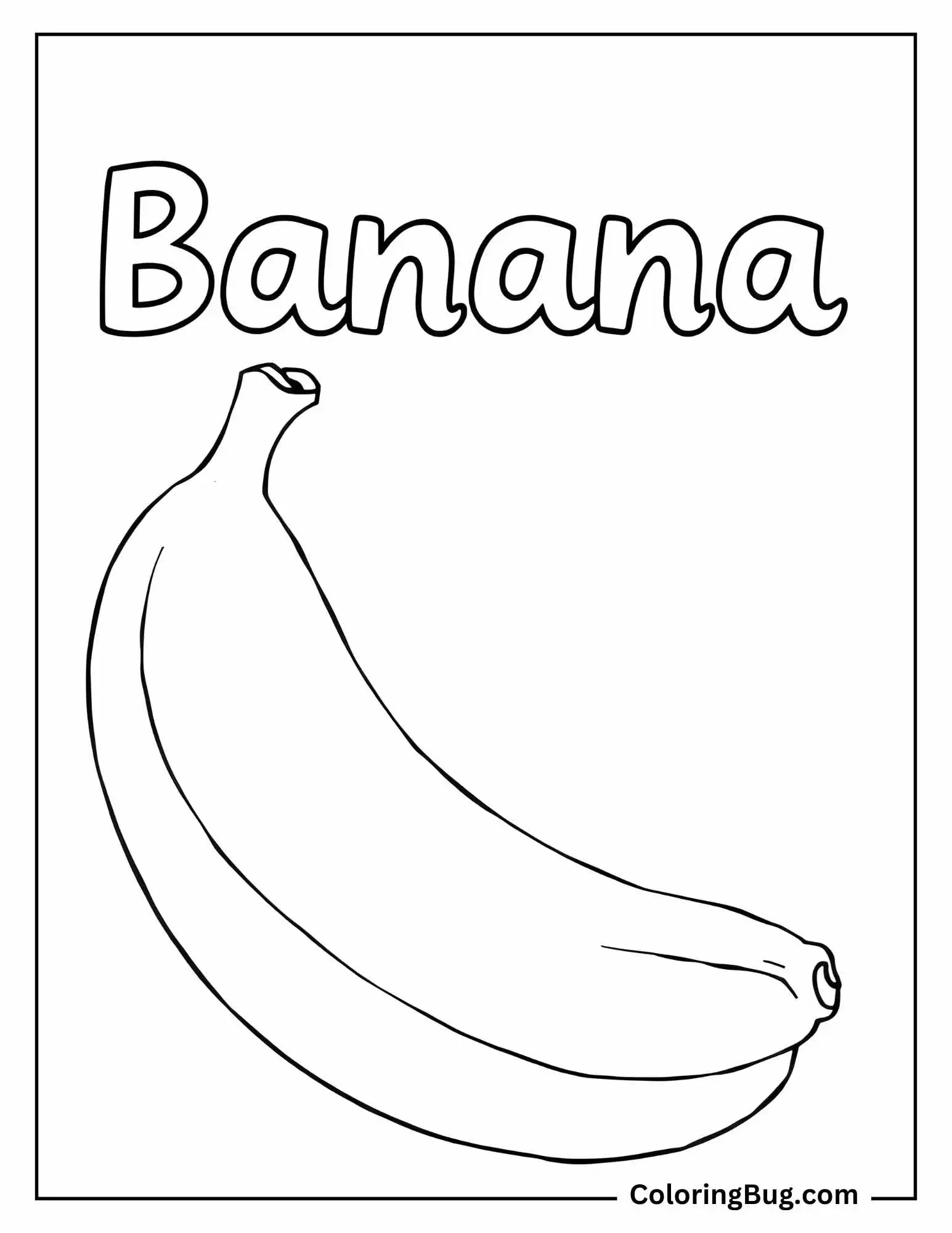 28 Banana Coloring Pages (Free Printable PDFs)