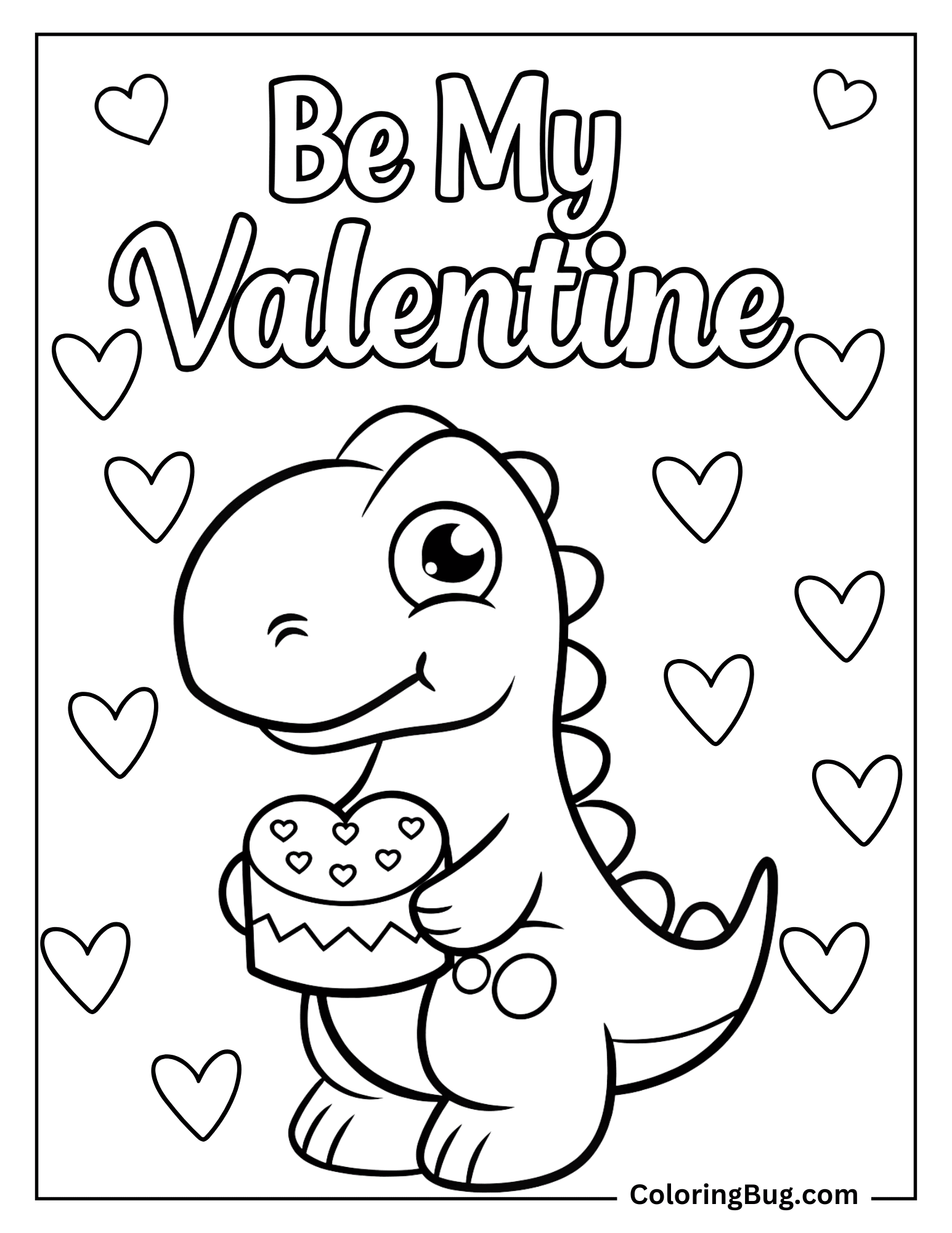 30 Will You Be My Valentine Coloring Pages (Free Printable PDFs)